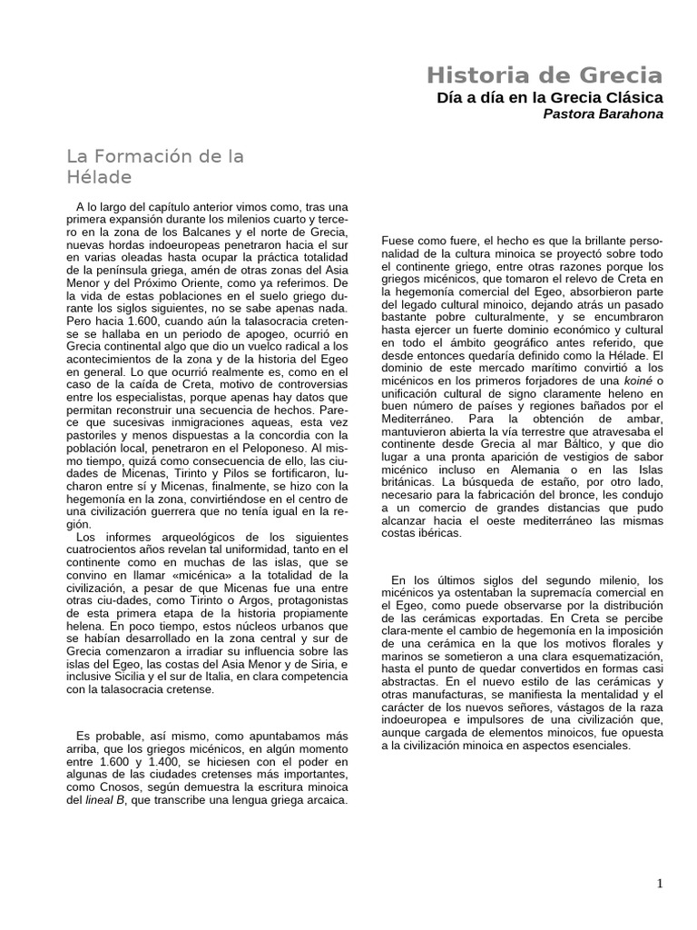 Formacion de La Helade | PDF | Aquiles | Odiseo