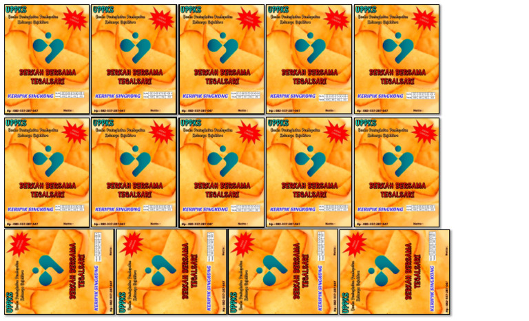 Print Sticker Uppks Keripik Singkong Samping | PDF