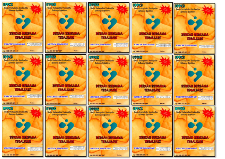 PRINT STICKER UPPKS KRECEK SINGKONG | PDF