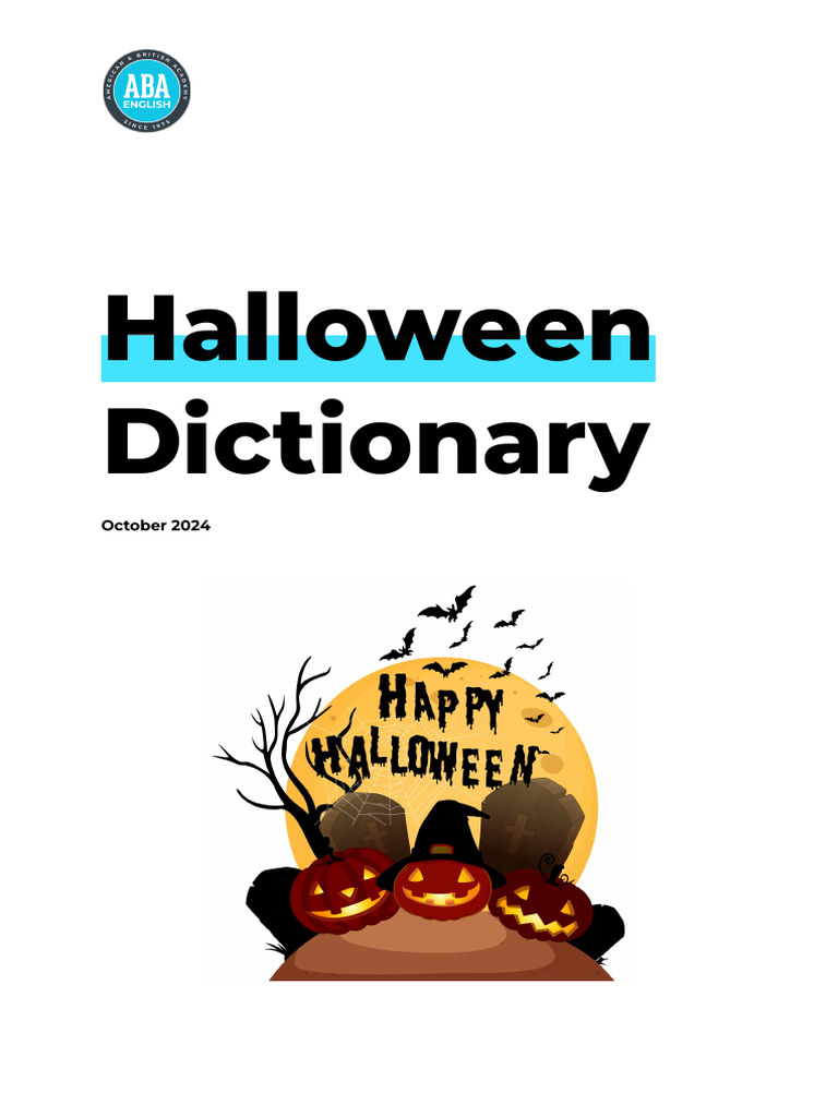 halloween_dictionary | PDF | Halloween | Trick Or Treating