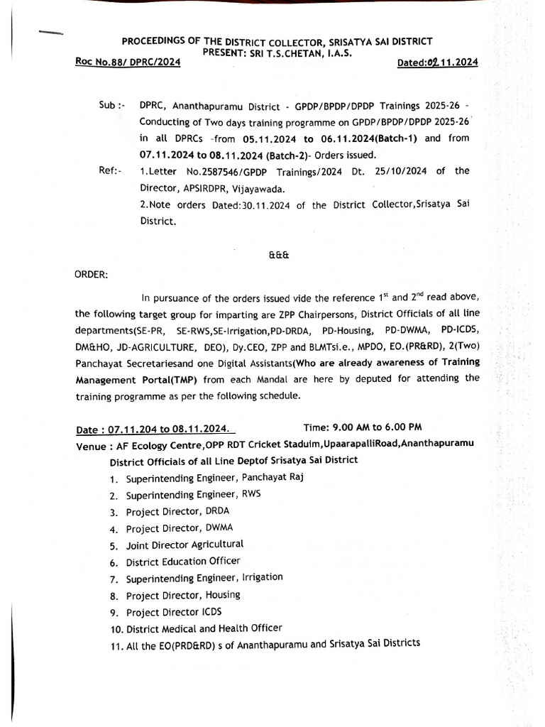 GPDP Trainings SSS | PDF