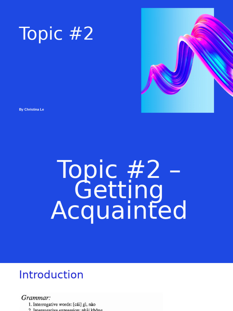 Topic 2 | PDF