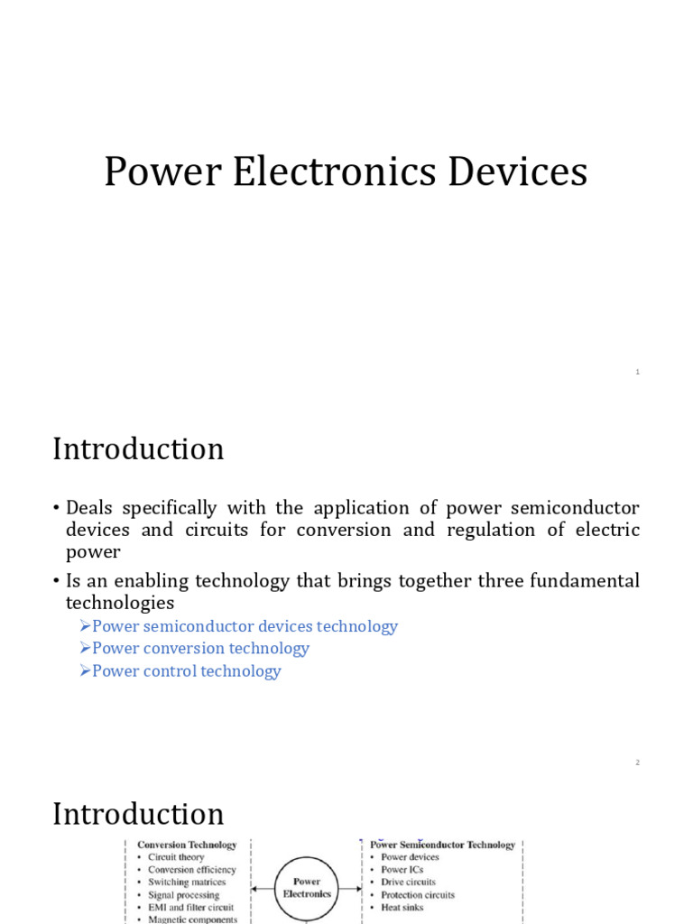 Introduction Power Electronics | PDF | Science & Mathematics | Computers