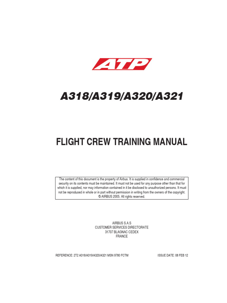 A320-Flight Crew Training Manual FCTM | PDF