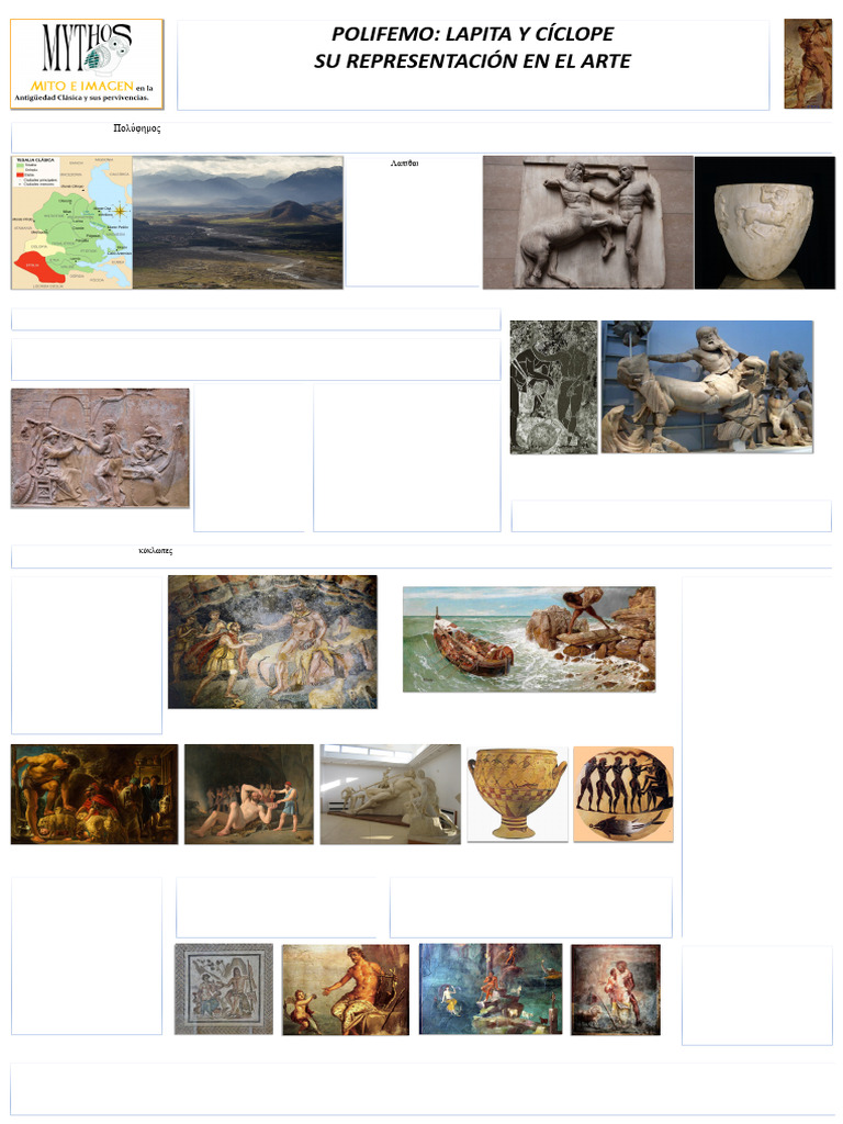 Polifemo: Arte y Mitología Griega | PDF | Argonautas | Mitología griega