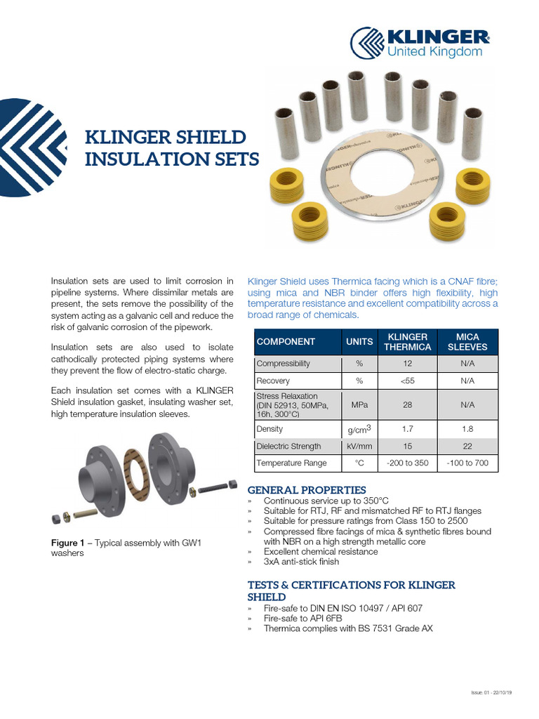 KLINGER Shield Isulation Kits | PDF | Thermal Insulation | Corrosion