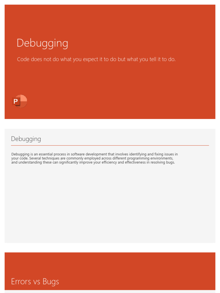 Debugging | PDF | Software Bug | Debugging