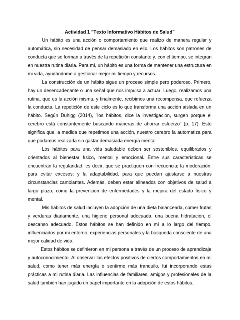 Actividad - 1 - Texto - Informativo (1) (AutoRecovered) | PDF ...