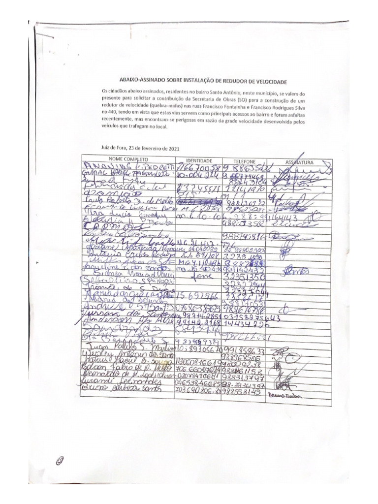 abaixo-assinado | PDF