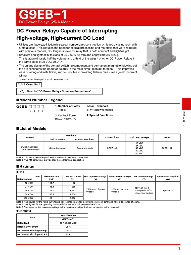 En G9eb-3476625 | PDF | Relay | Inductor