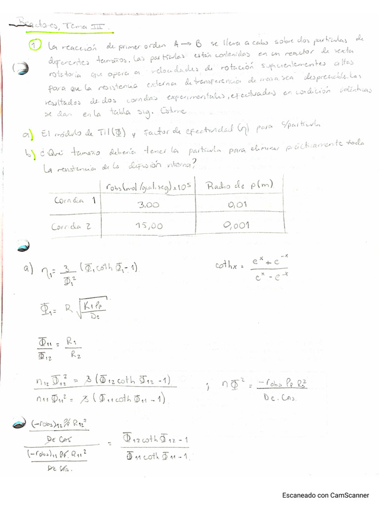 Reactores 2, Tema 3 | PDF