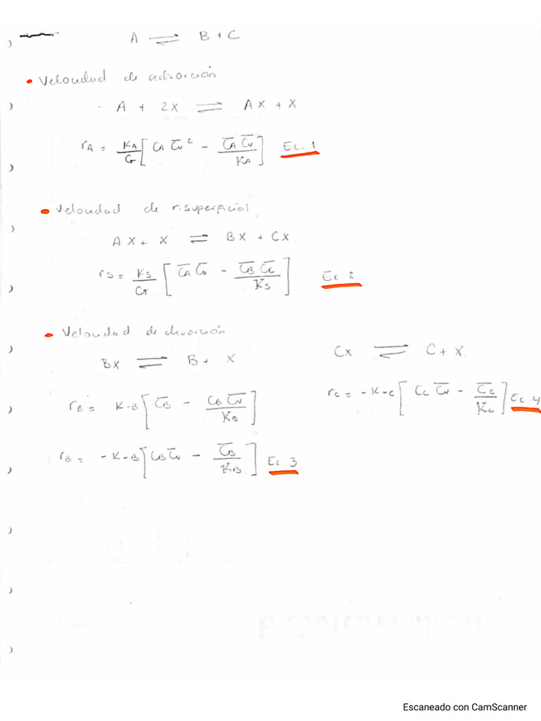 Reactores 2, Velocidad de Reacción | PDF
