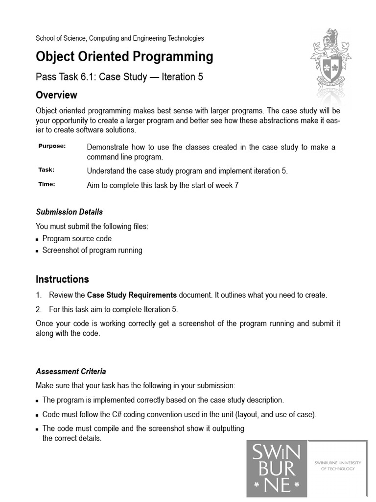 6.1P - Case Study - Iteration 5 - Tying It Together | PDF | Art | Computers