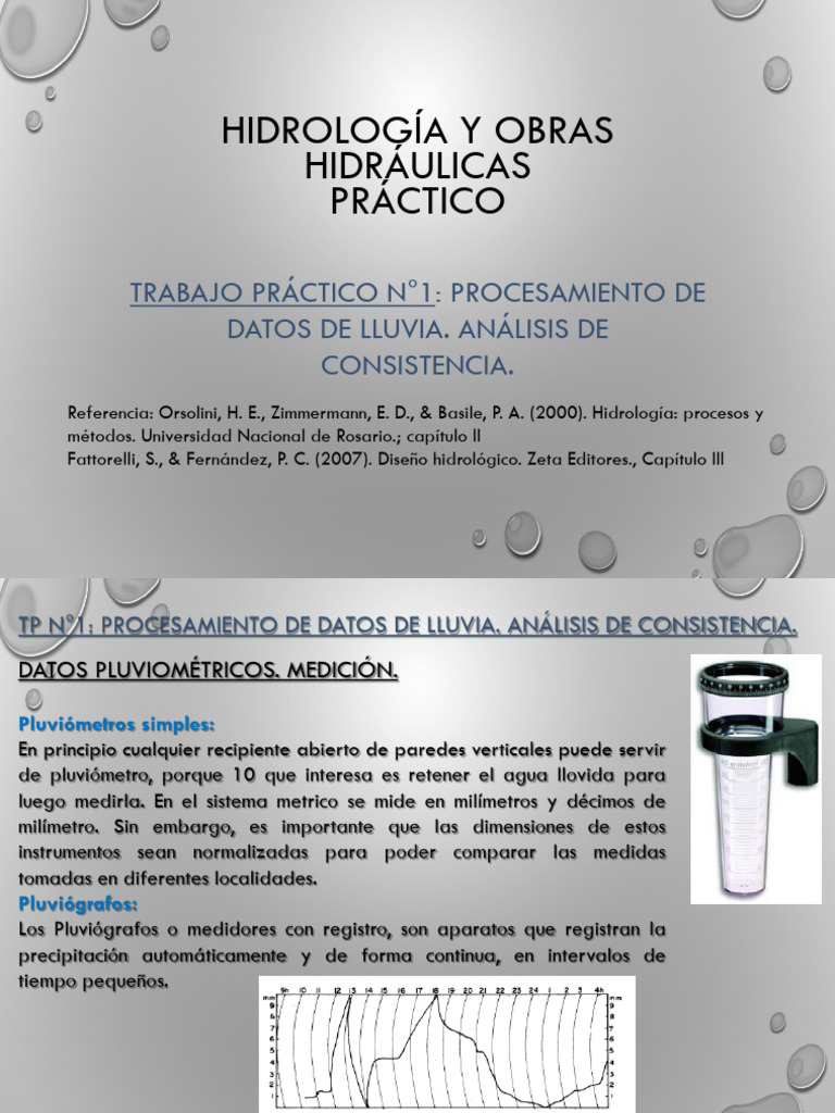 TP1-Procesamiento de Datos de Lluvia - Análisis de Consistencia - Corregido - 11abril2020 | PDF ...