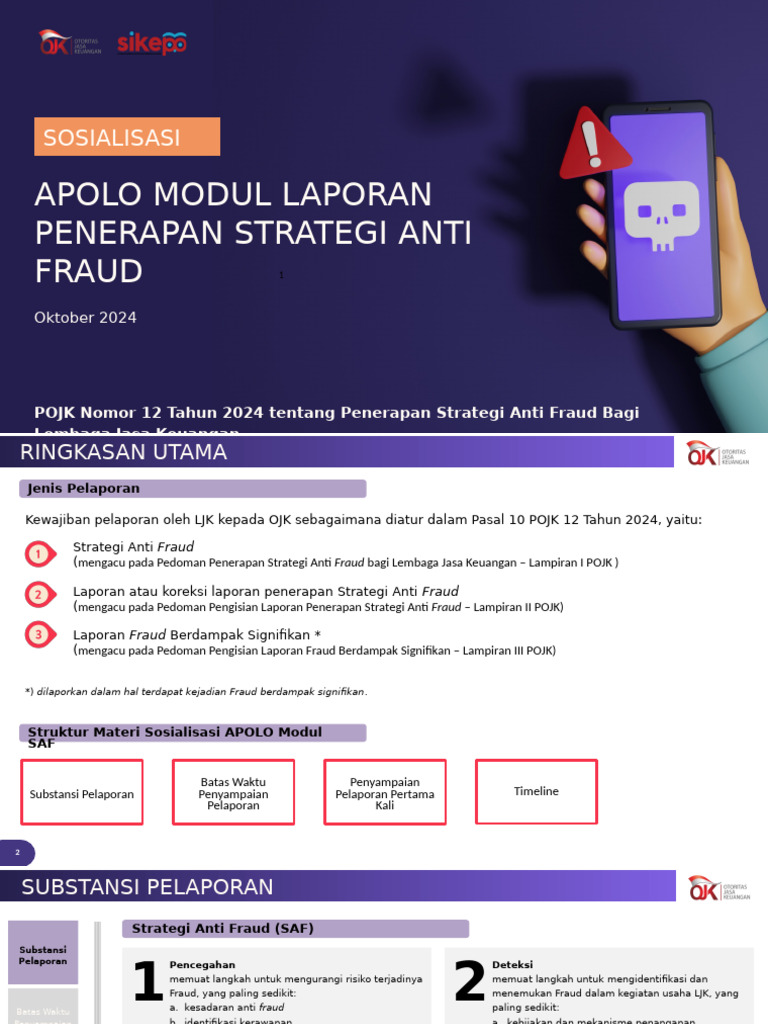 Laporan Strategi Anti Fraud POJK 2024 | PDF