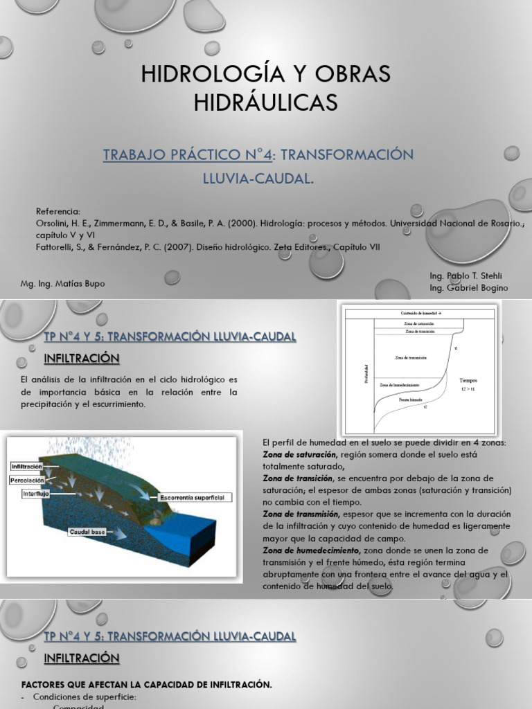 TP4 - Transformación Lluvia-Caudal - 2020 - Rev02 | PDF | Precipitación | Hidrología