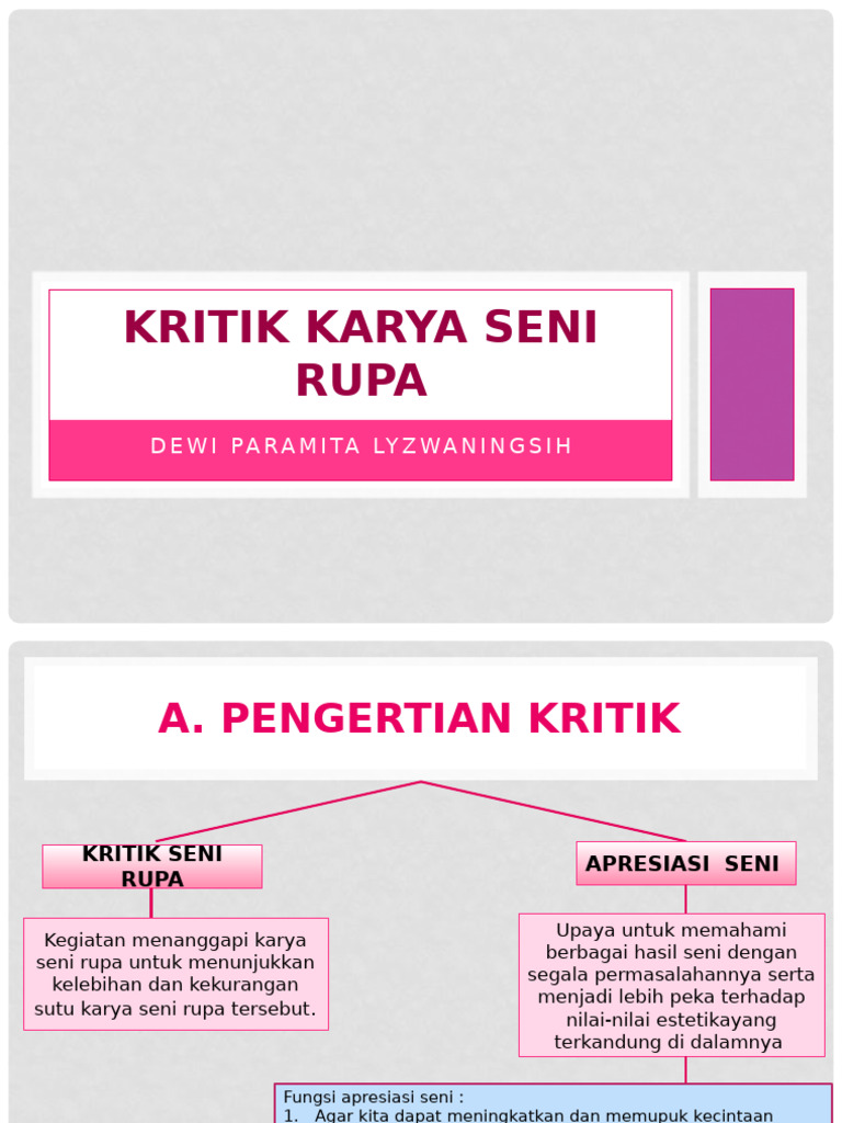 Kritik Karya Seni Rupa | PDF | Seni