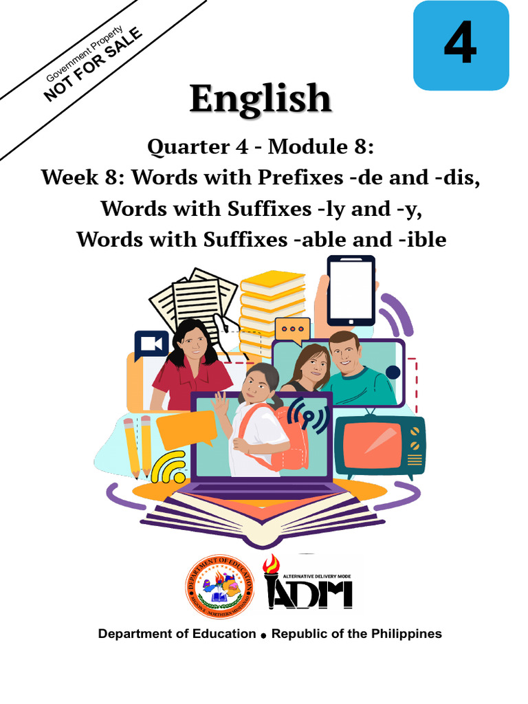 English4 - q4 - Mod8 - Words With Prefixes-De and - Dis, Suffixes - Ly ...