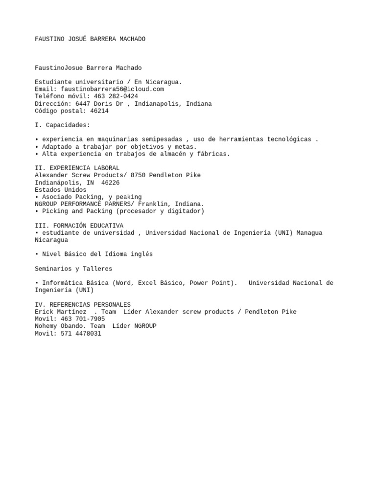Experiencia en NGROUP Franklin, IN | PDF | Crecimiento personal y ...