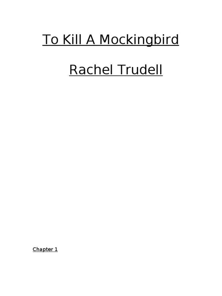 To Kill A Mockingbird | PDF | To Kill A Mockingbird