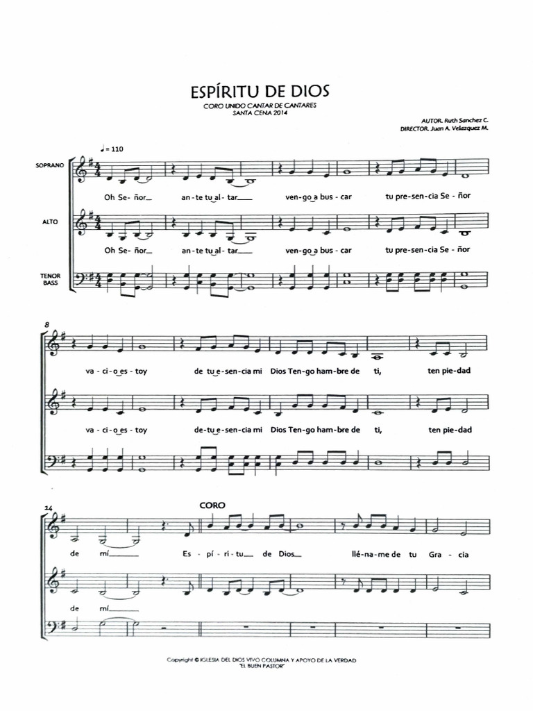 Espíritu De Dios Canto Y Oración Pdf