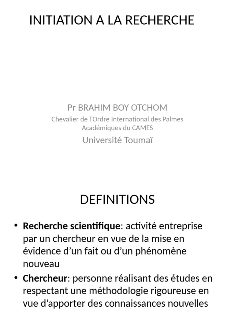 Construire un Protocole de Recherche | PDF | Science