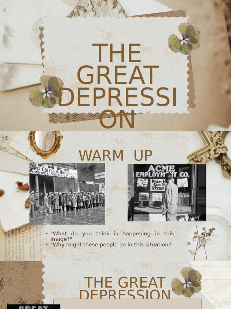 The Great Depression | PDF | Great Depression | New Deal