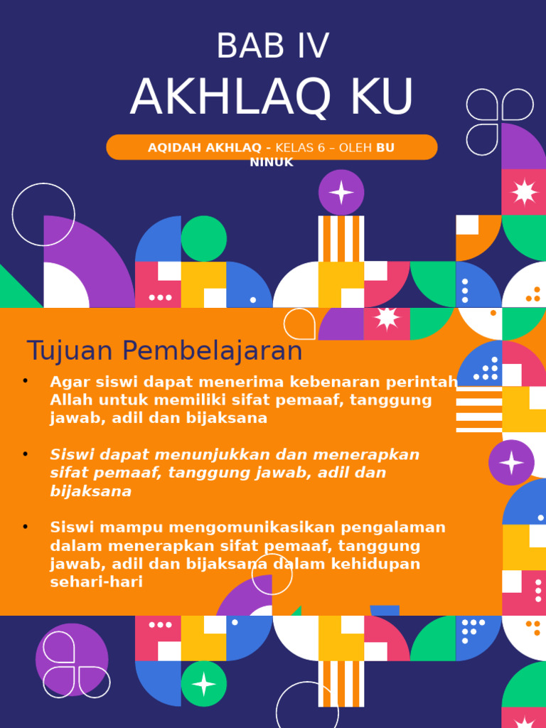 Bab Iv-Akhlaqku | PDF | Karier & Perkembangan | Pengembangan Diri