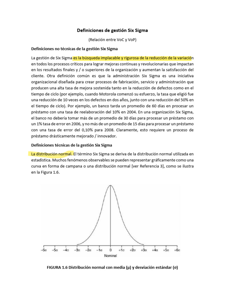 Definición de Sigma en Estadística | PDF | Six Sigma | Desviación Estándar