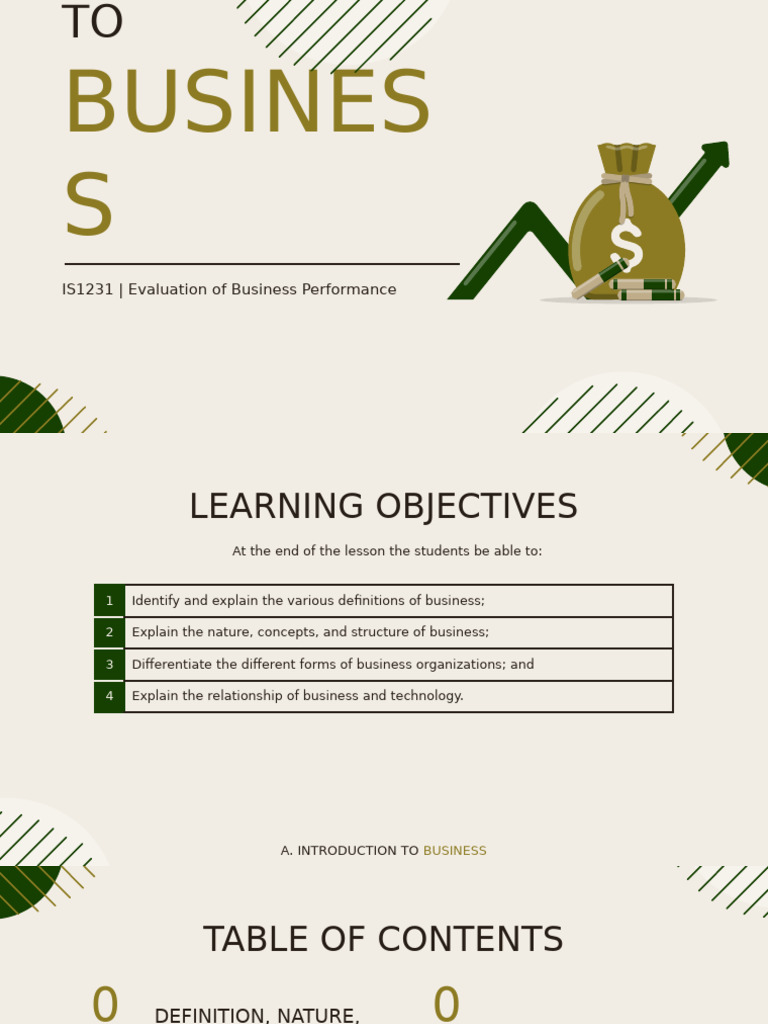 Unit A Introduction To Business | PDF | Sole Proprietorship | Partnership