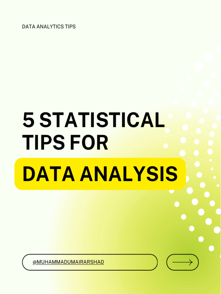 Statistics For Data Analysis | PDF