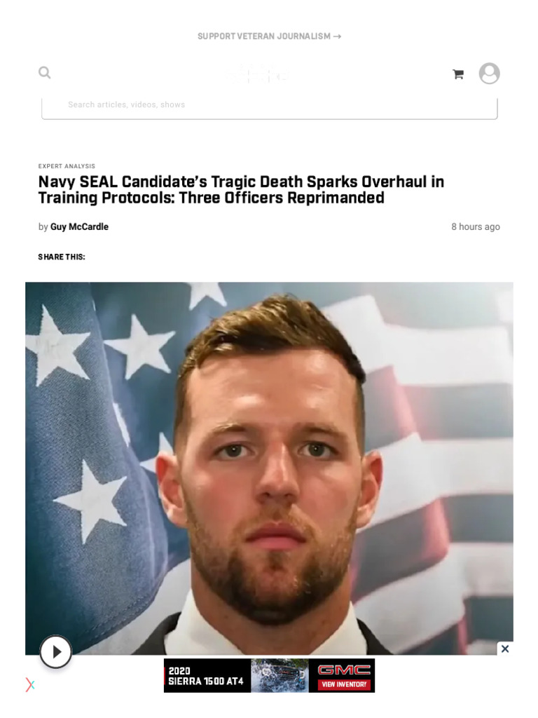 Navy SEAL Candidate's Tragic Death Sparks Overhaul in Training ...