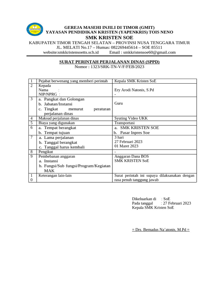 SPPD SOE Syuting | PDF