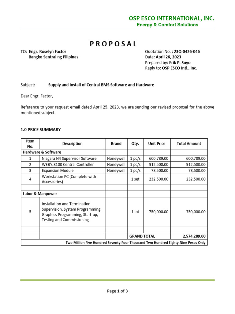 BMS Central Software and Hardware Proposal - BSP | PDF | Computers