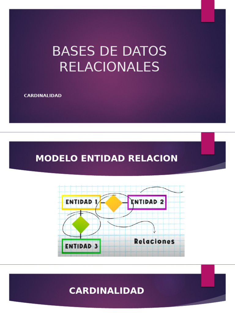 Cardinalidad en Bases de Datos | PDF | Salud y bienestar