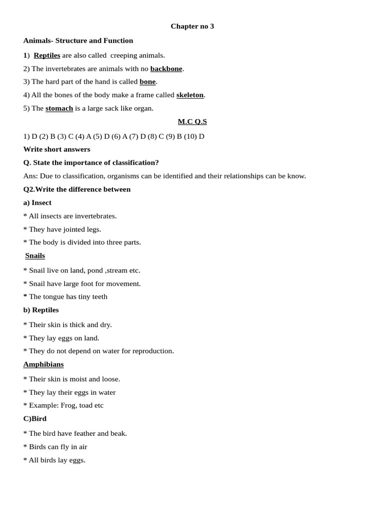 Complete Chapter No 3 | PDF | Tooth | Skeleton