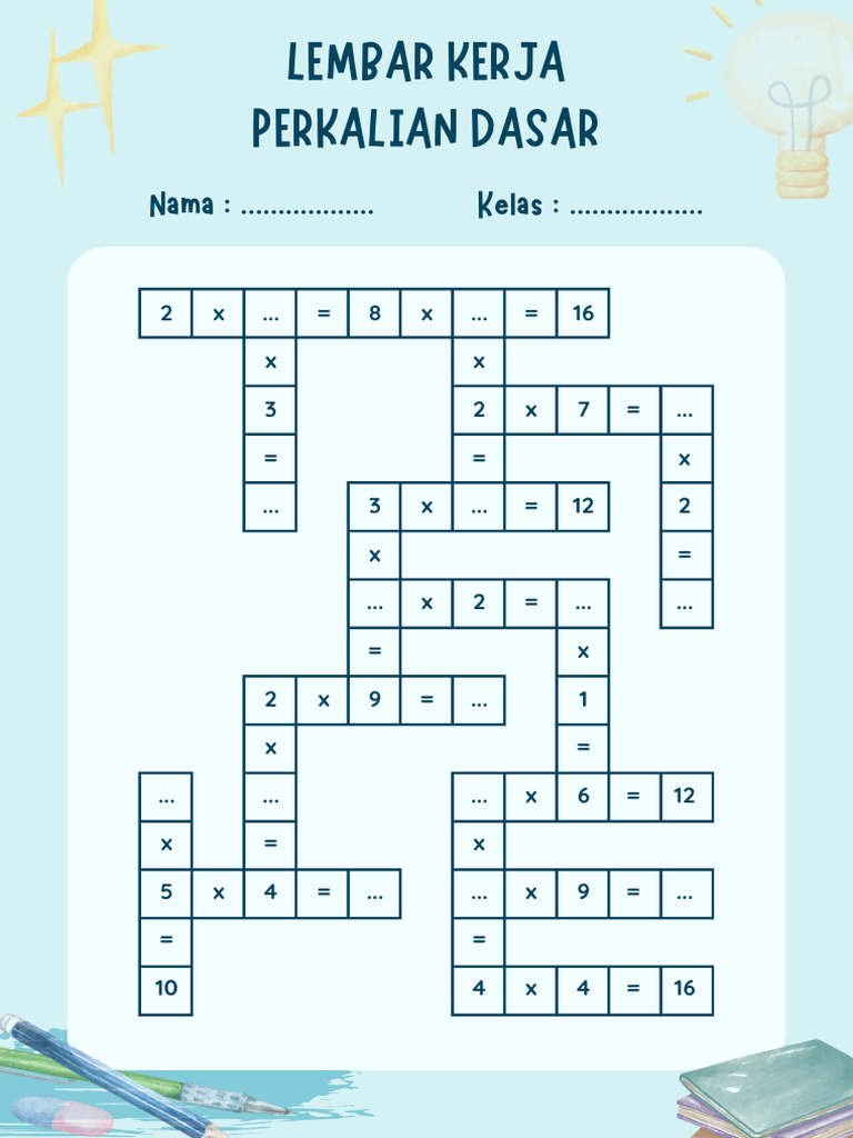 Worksheet Perkalian Kelas 3 SD | PDF