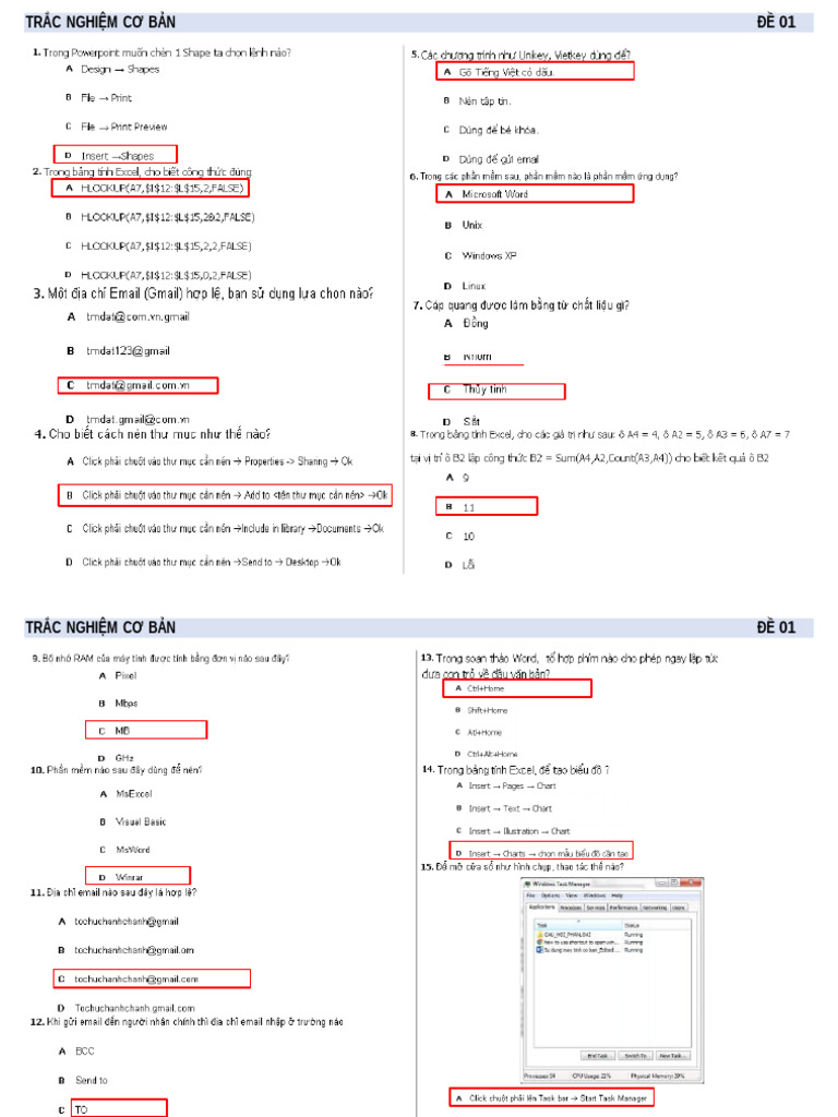 De Thi Ly Thuyet Co Ban | PDF