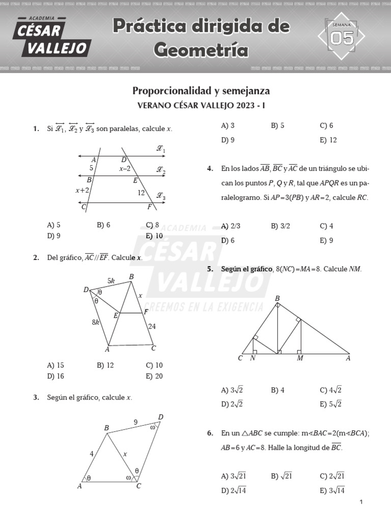 G VCV Dir Sem05 | PDF | Geometría Elemental | Geometría euclidiana