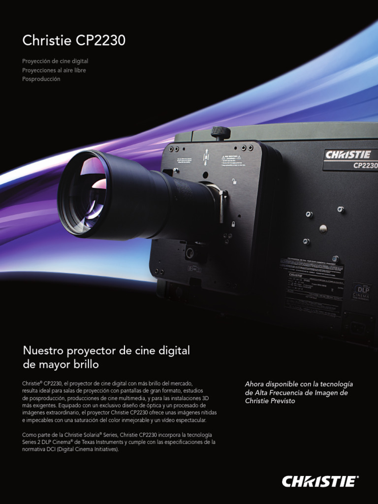 Chri 3283 Es Cp2230 Datasheet | PDF | Tecnología digital | Cine