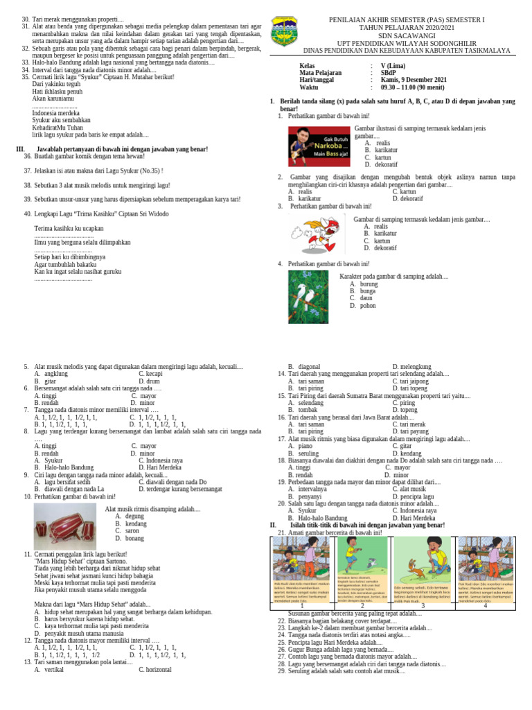 Soal PAS SBDP | PDF