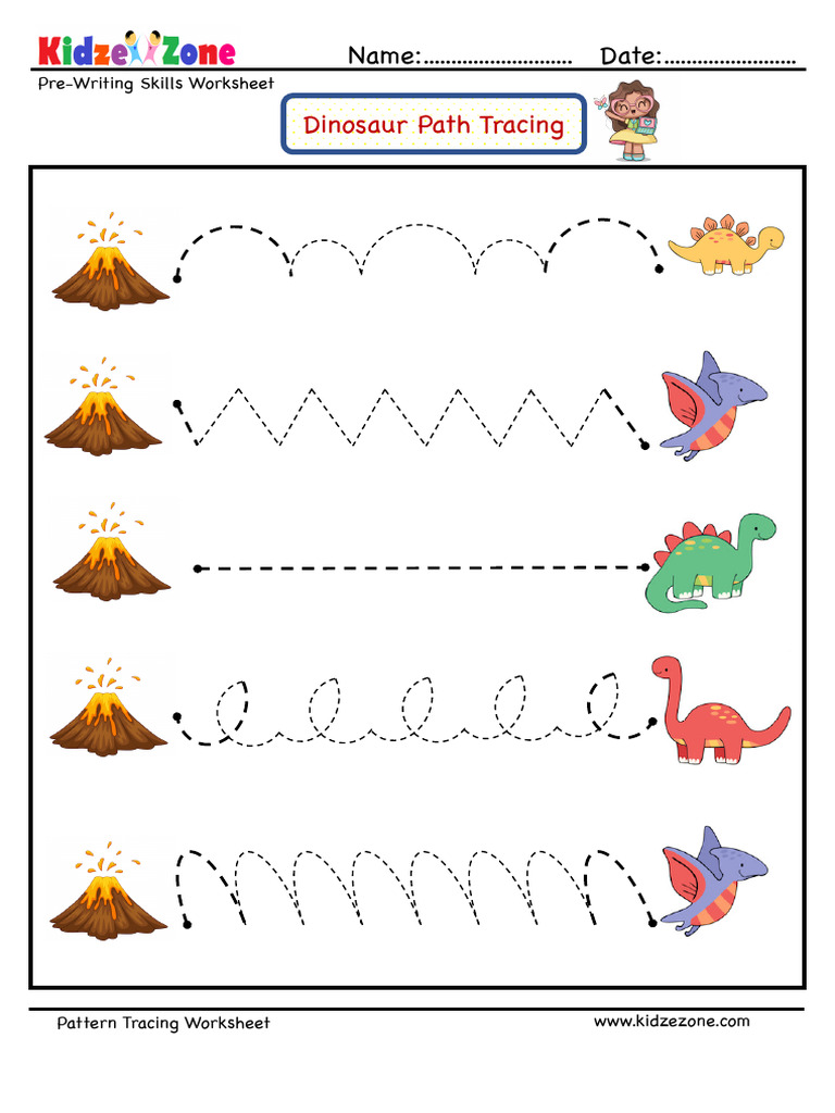 Pattern Tracing Mixed Pattern 5 | PDF