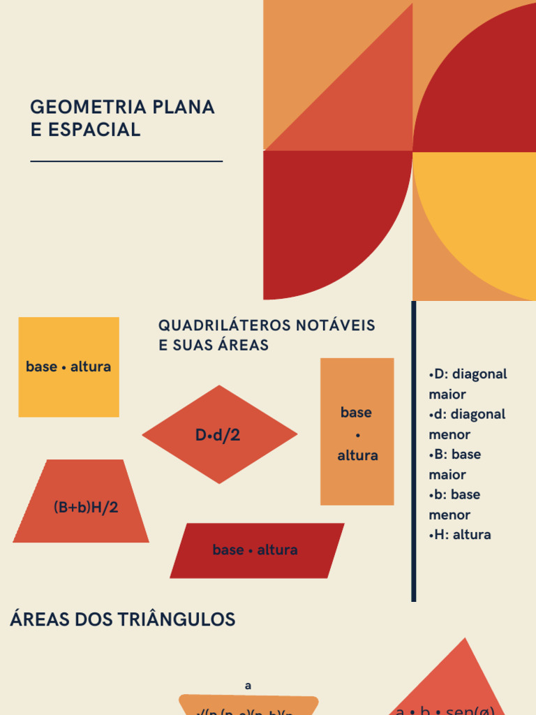 Geometria Plana e Espacial | PDF | Triângulo | Círculo