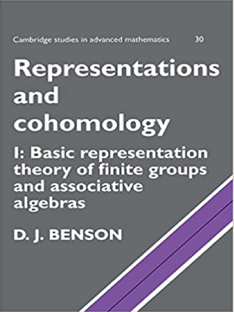 2.8. Representations and Cohomology (Volume 1, Basic Representation Theory of Finite Groups and ...