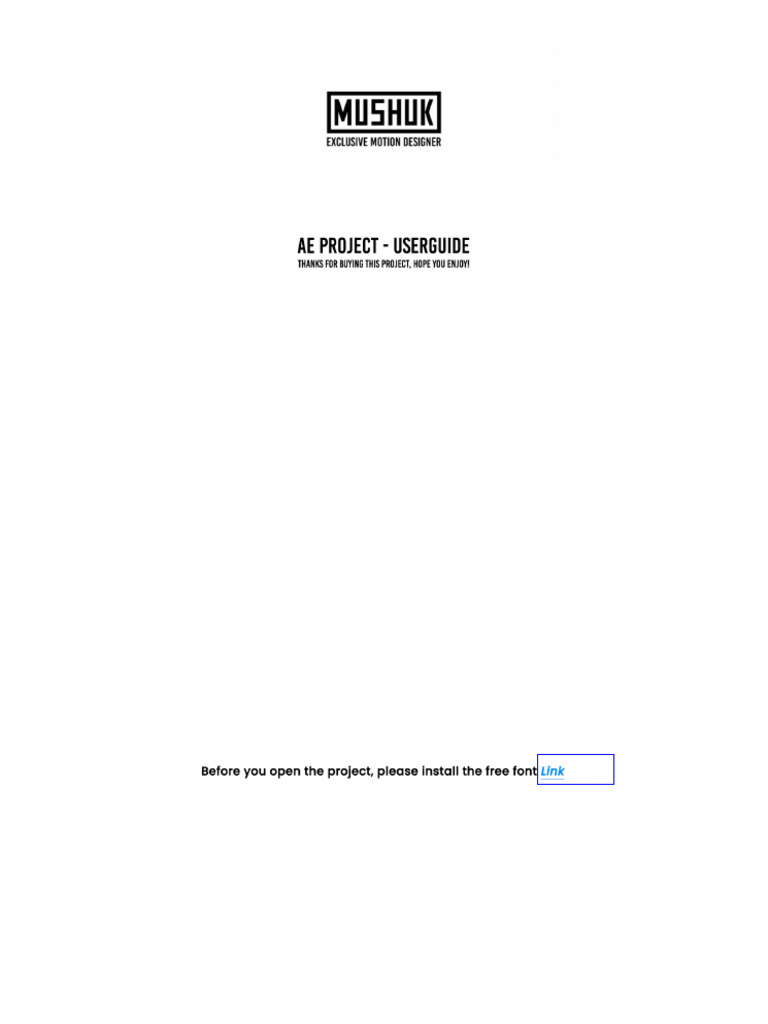 Ae Project - Userguide | PDF