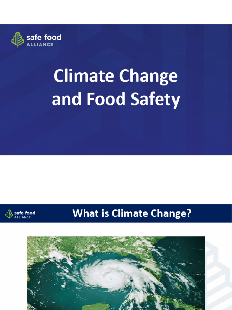 Climate Change and Food Safety | PDF