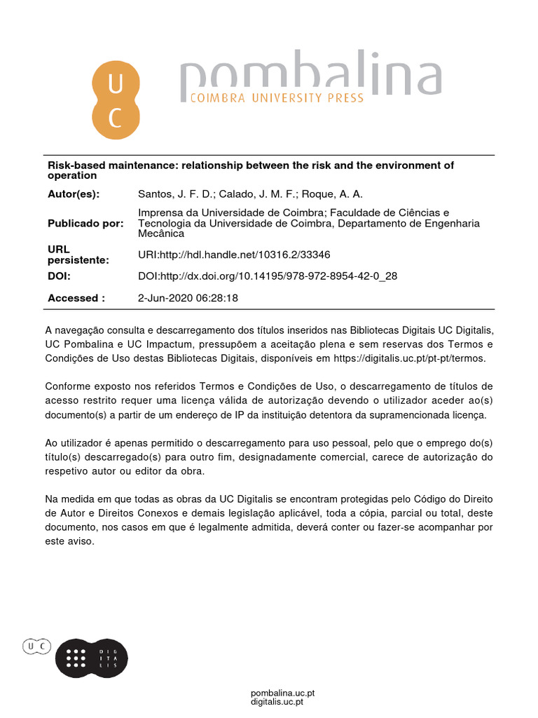 Risk-Based Maintenance Analysis | PDF | Risk