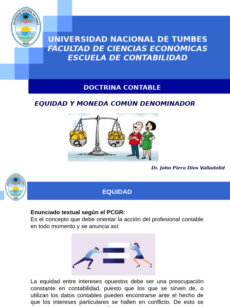 Semana 5. Equidad y Moneda Común Denominador | PDF | Contabilidad ...