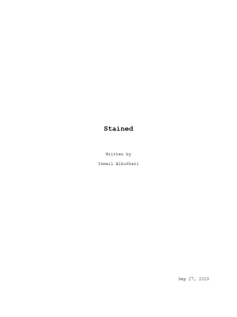 Ismail Albukhari - MOS Script | PDF