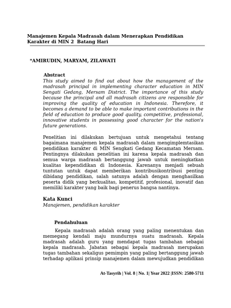 Contoh Laporan Mini Riset | PDF | Karier & Perkembangan